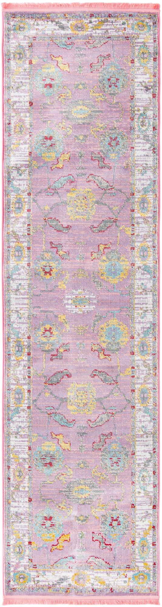 Rugs.com Paragon Collection Rug – 10 Ft Runner Pink Medium-Pile Rug ...