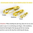 Dog Tag Clips / 2 Pack/Multiple Size 304 Stainless Steel Quick Clip ...