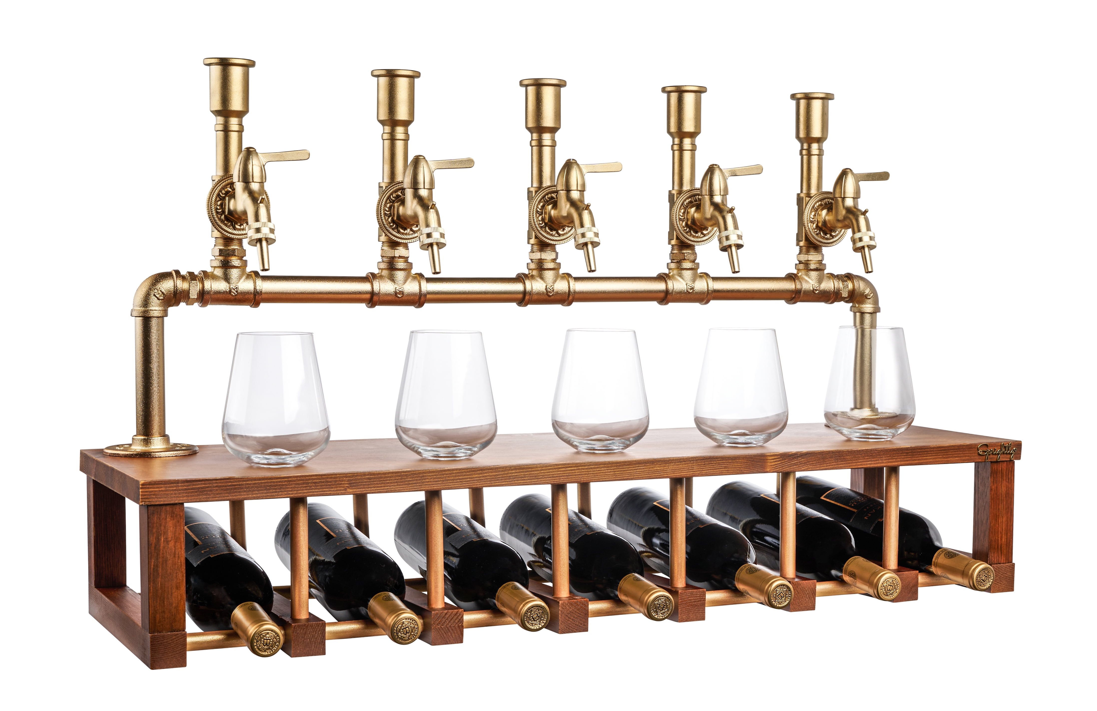 Sprightly Wine and Liquor Dispenser for Home Bar, Alcohol Liquor Bottle ...