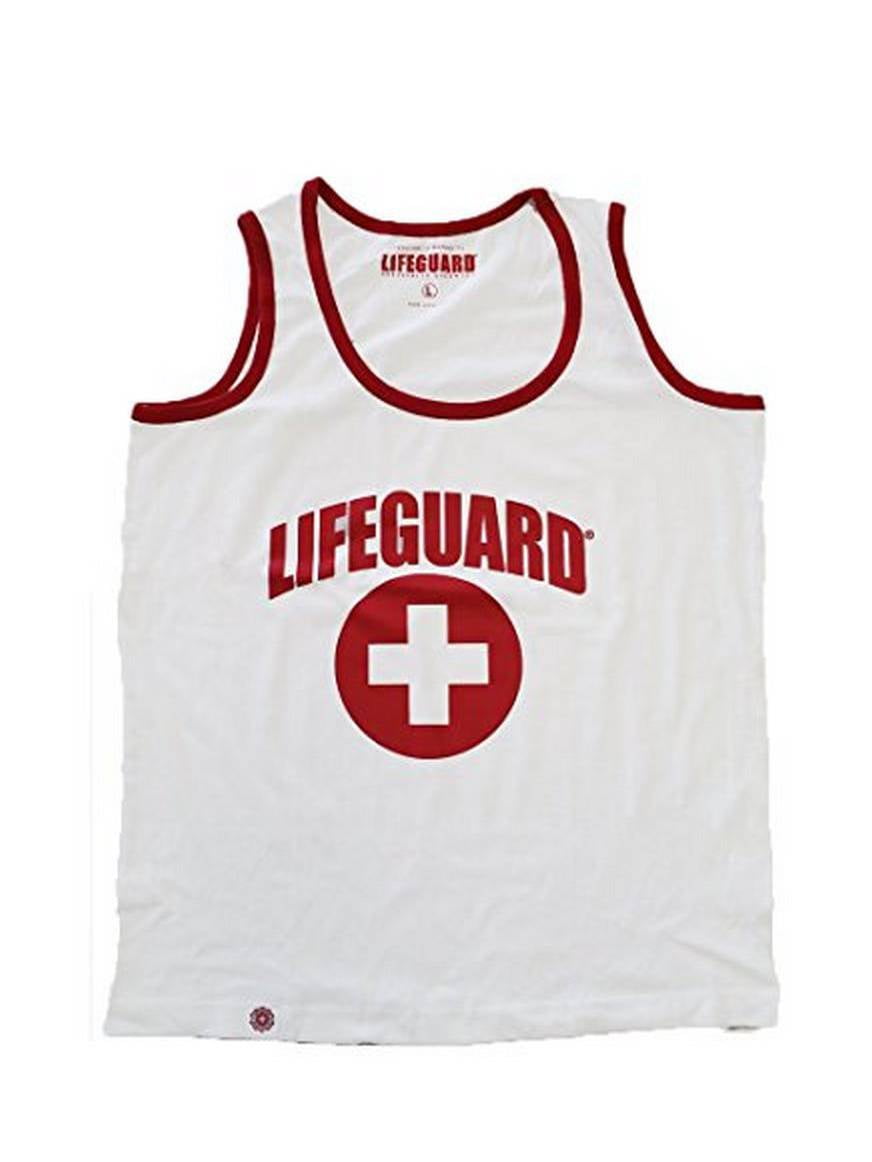 Officially Licensed Guys LIFEGUARD Muscle Tank with Contrast Piping ...