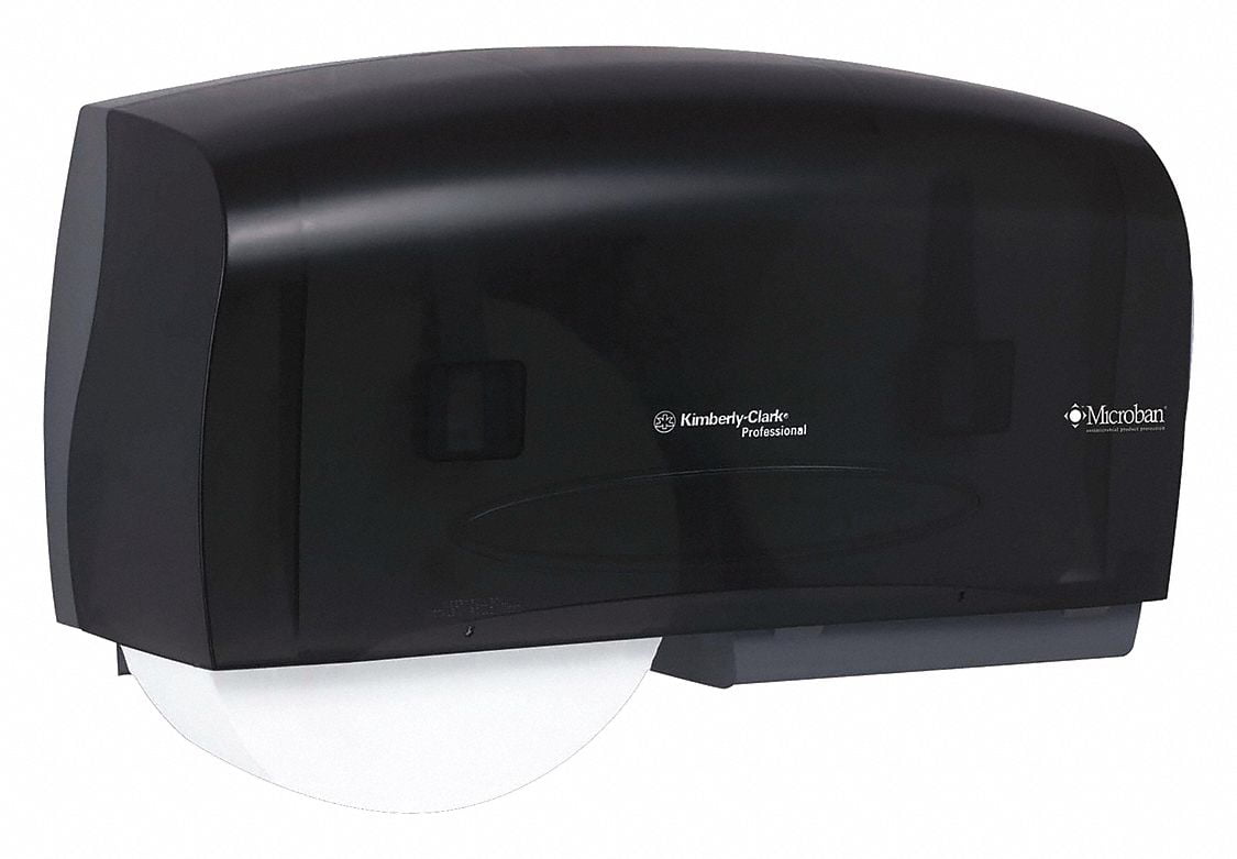 Kimberly-Clark Professional Toilet Paper Dispenser,(2) Rolls,Black ...