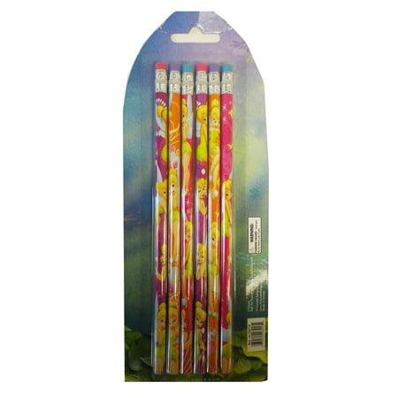 Disney's Tinkerbell Pencils - 1 Pack of 6 Pencils [Toy] - Walmart.com