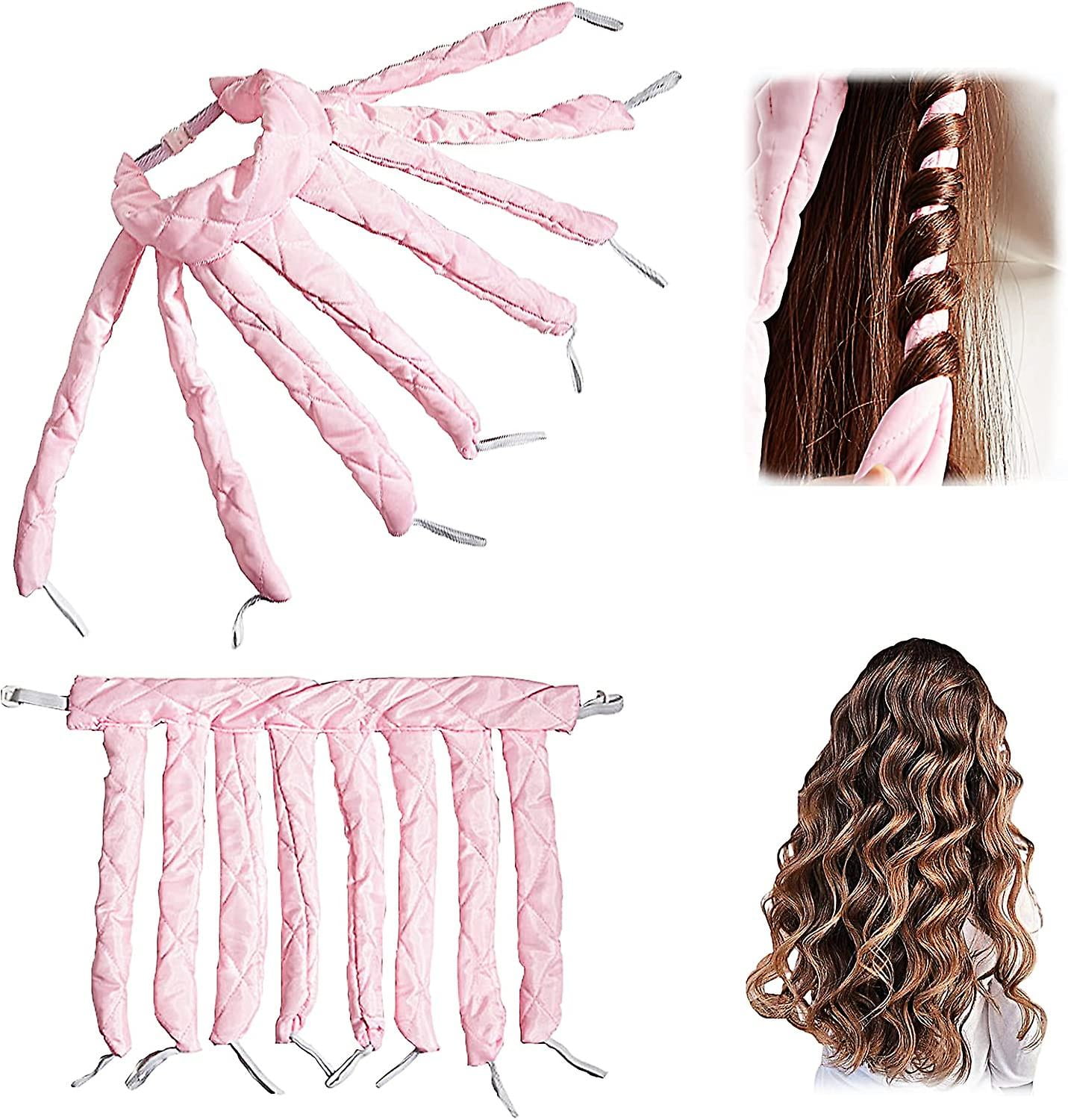 Octopus Hair Curlers(pink), Heatless Curls Heatless Hair Curlers ...