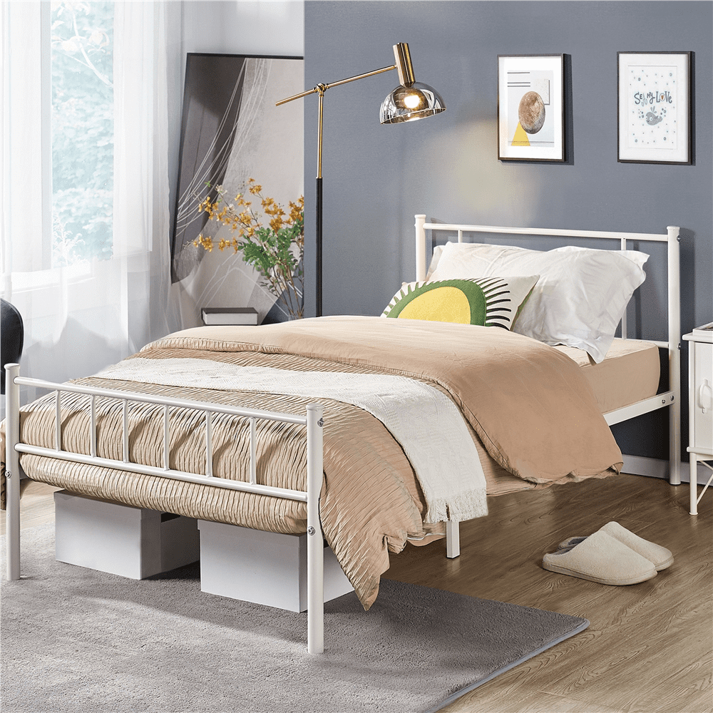 Click here for Yaheetech Basic Metal Platform Bed With Headboard... prices