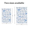 Blue Coastal Starfish House Flags For Outdoor, Seashells Coral Ribbon ...