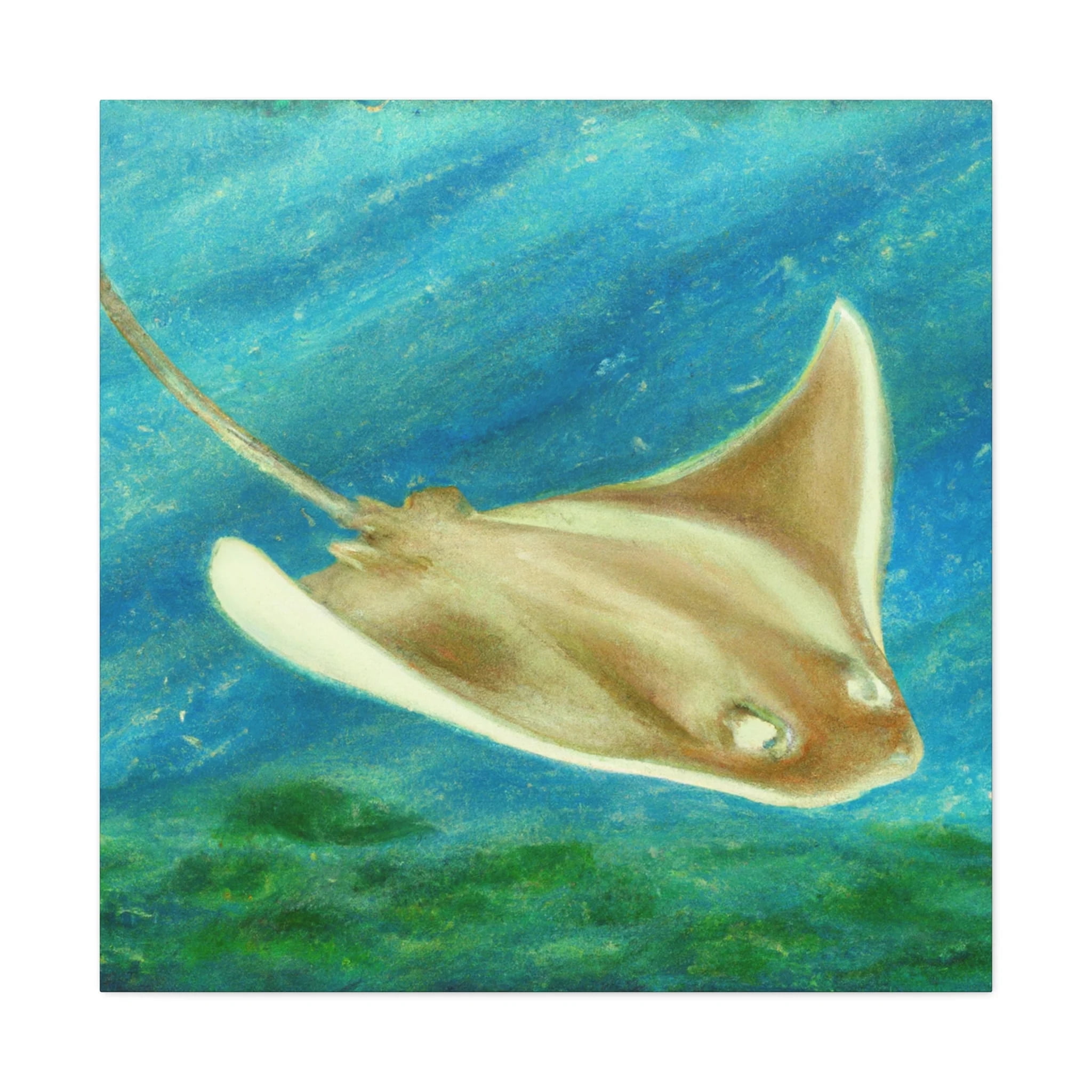 Proud Stingray Swimming - Canvas - Walmart.com
