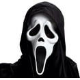Fun World Adult Scary Halloween Ghost Face Mask, White, One Size ...