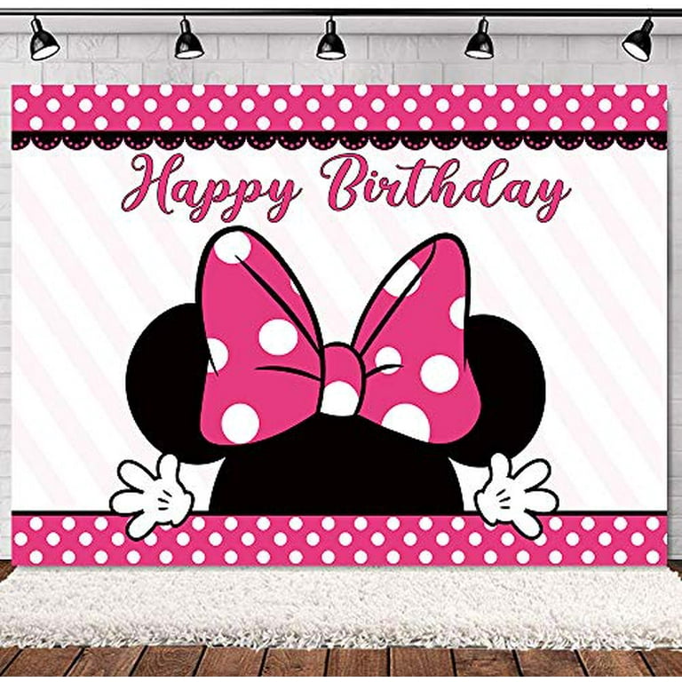 Minnie Mouse Happy Birthday Background