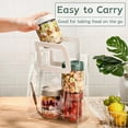 Overnight Oats Containers with Lids, Mason Jars 16oz with Lids - Set Of ...