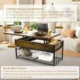 EasyPAG Lift Top Coffee Table 3 in 1 Multi-Function Coffee Table with ...