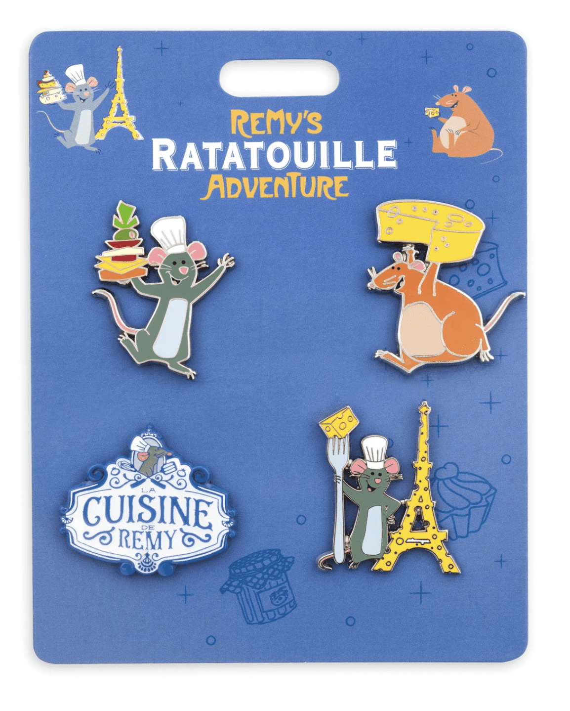 Disney Parks Remy Ratatouille Adventure Booster Pin Set New - Walmart.com