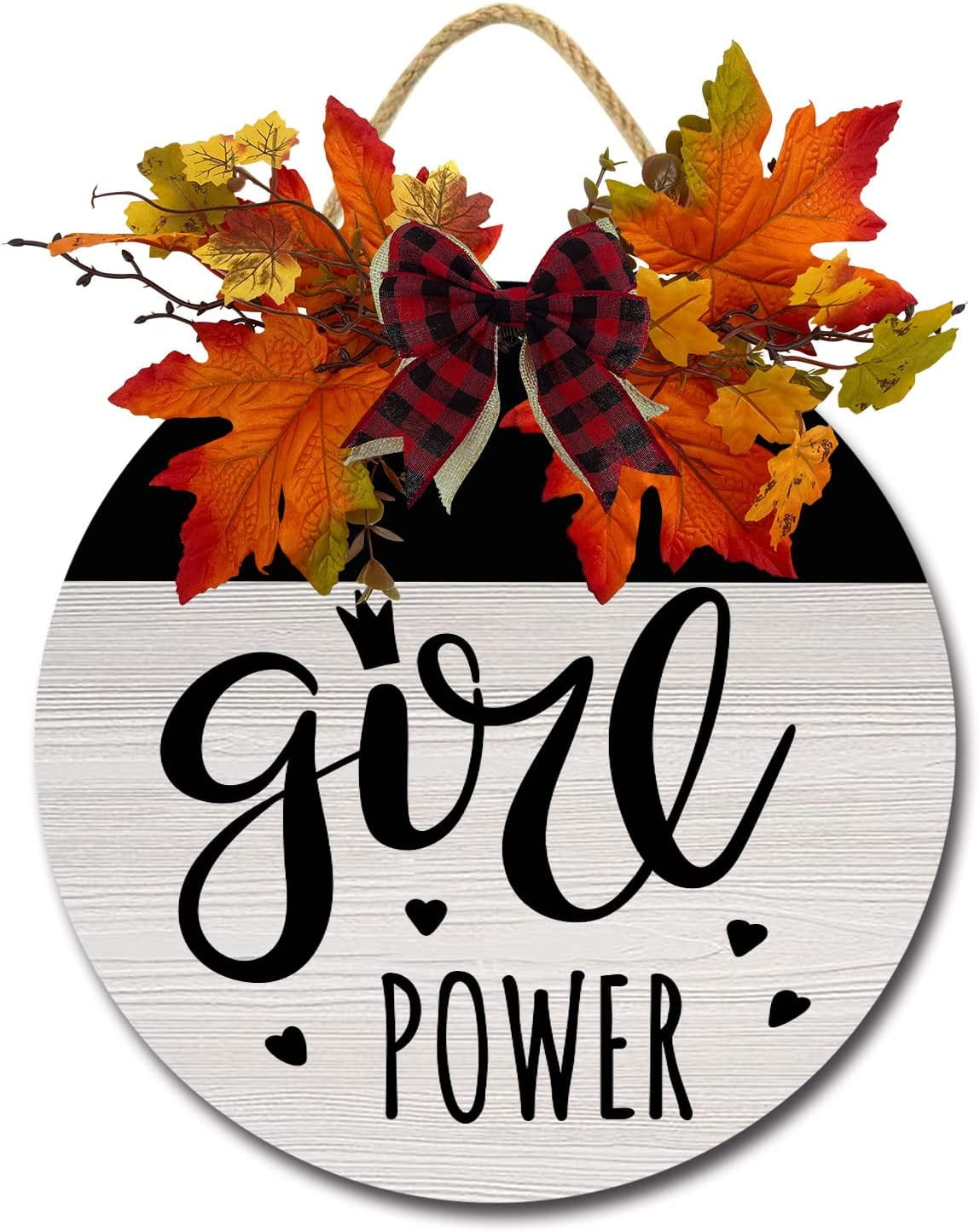 Eveokoki 11" Girl Power Sign for Outdoor Indoor Sign, Farmhouse Wall ...