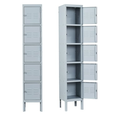 MIIIKO Office Storage Lockers for Employees, 71" Slim Metal Storage ...