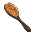 Wooden Paddle Hairbrush Ergonomic Rounded Handle Scalp Massage Paddle ...