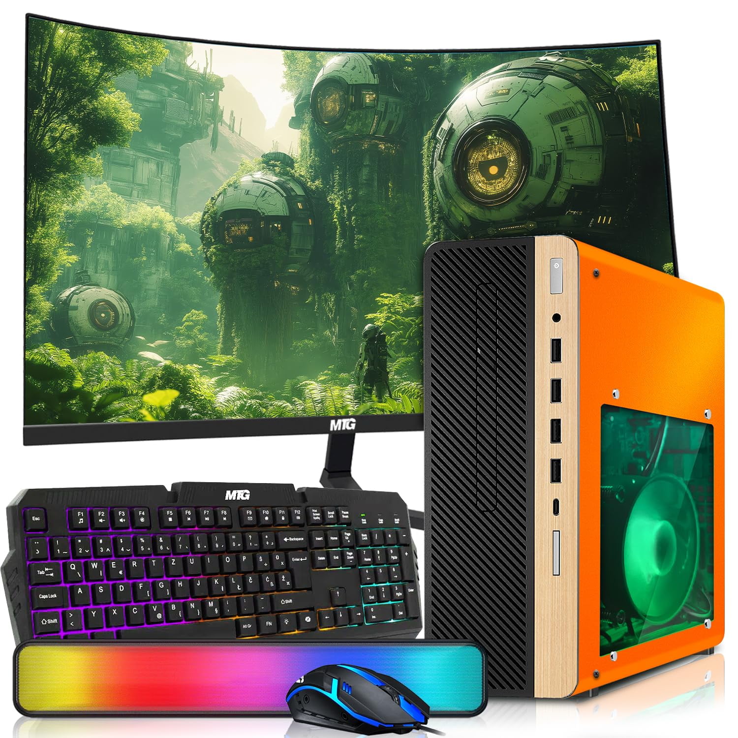 Restored HP Half Light Desktop Computer PC Phoenix AMD A10-9700, 16GB ...