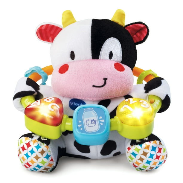 VTech Lil' Critters Moosical Beads, Plush Cow, Musical Baby Toy ...