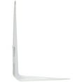 (4 pack) Hyper Tough 6" in x 8" in Shelf Bracket, White, Pre-Drilled ...