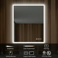 Blossom Kitchen and Bath Smart Bathroom LED Mirror with Antifog, Dimmer ...