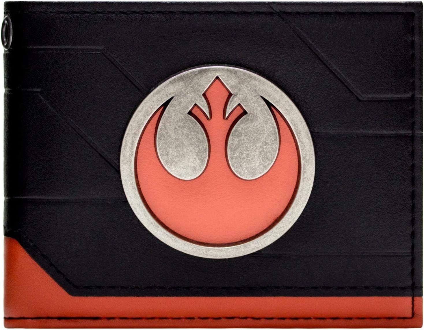 Star Wars Bifold Wallet - Large Rebel Orange Wallet - Walmart.com