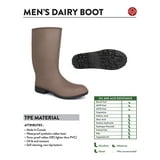 George Men's Rubber Dairy Boots Slip Resistant Knit Lining Medium Width ...