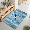 2x3ft Area Rug,Vintage Watercolor Floral Butterfly Washable Large Rugs ...