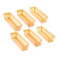 Pen+Gear Plastic Pencil Tray, Desktop Organizer, Icy Peach, Set of 6, 6 ...