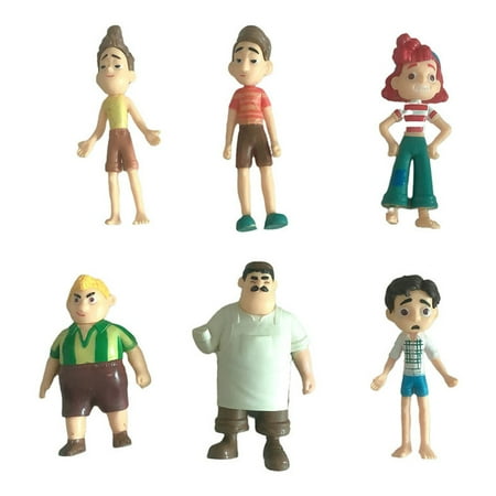 Luca Cartoon Movie Model Set of 6 Luca and His Friends Cartoon Figure ...