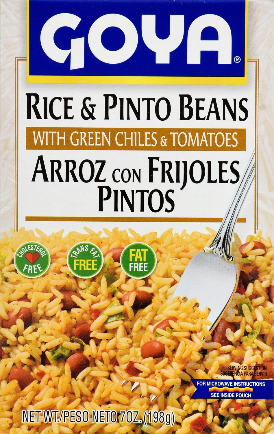 GOYA Rice & Pinto Beans With Green Chiles & Tomatoes 7 Oz - Walmart.com