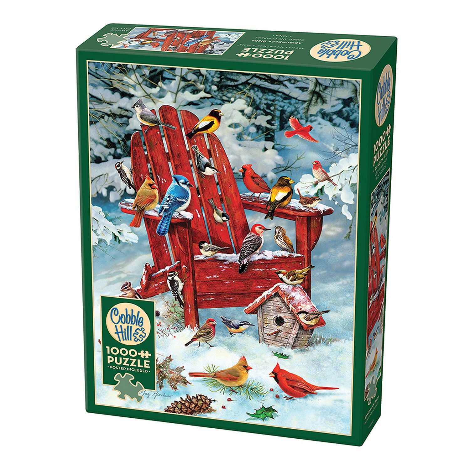 Click here for Cobble Hill Jigsaw Puzzle - Adirondack Birds  1000... prices