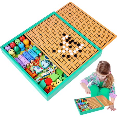 5 Pcs Shape Sorter Counting Game - 9 in 1 Montessori Blocks Number Toys ...