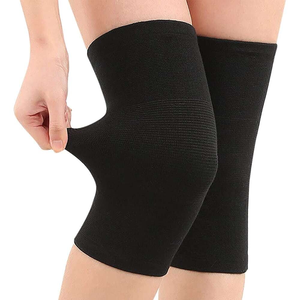Crday (One Pair) Bamboo Fabric Knee Sleeves for Knee Support ...