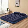 Honeydrill Full Size Inflatable Mattress with Flocking Air Bed, Two ...