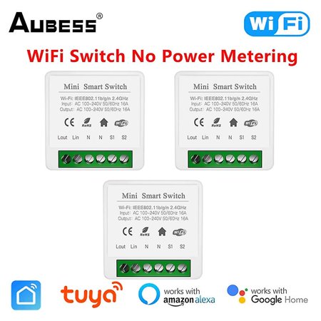 Tuya Zigbee / Wifi Mini Smart Switch 2 Way Control 16a Switch Smart ...