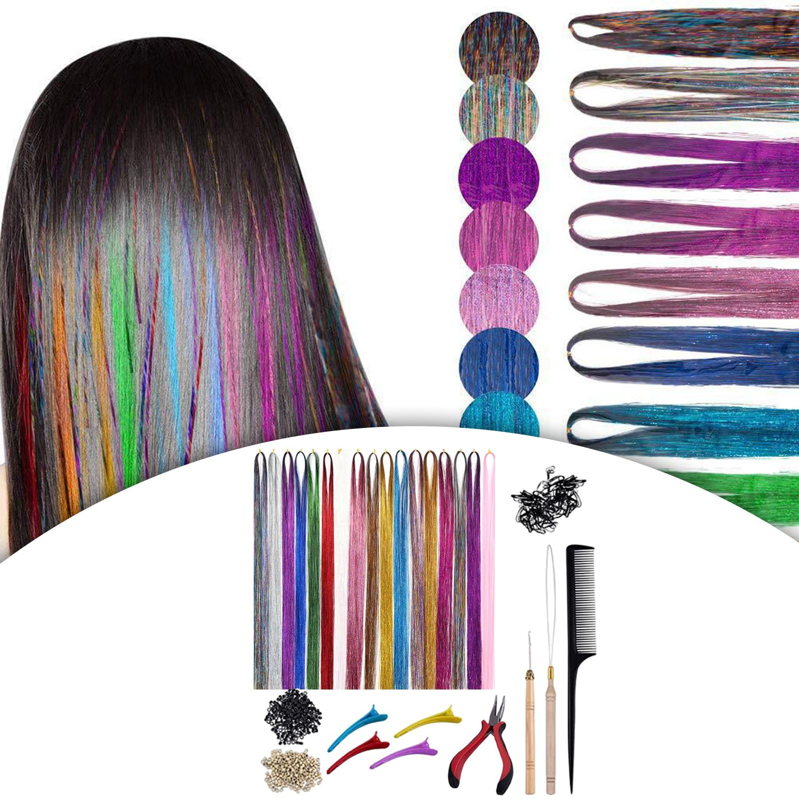 Click here for Beloving Hair Bun Extension Tinsel 12 Colors 200pc... prices