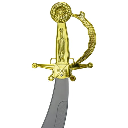 Pirate Cutlass Sword Costume Plastic Prop Captain Hook Caribbean Movie ...