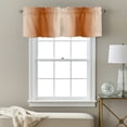 Burnt Orange Ombre Valances for Windows, Gradient Color Valance Window ...