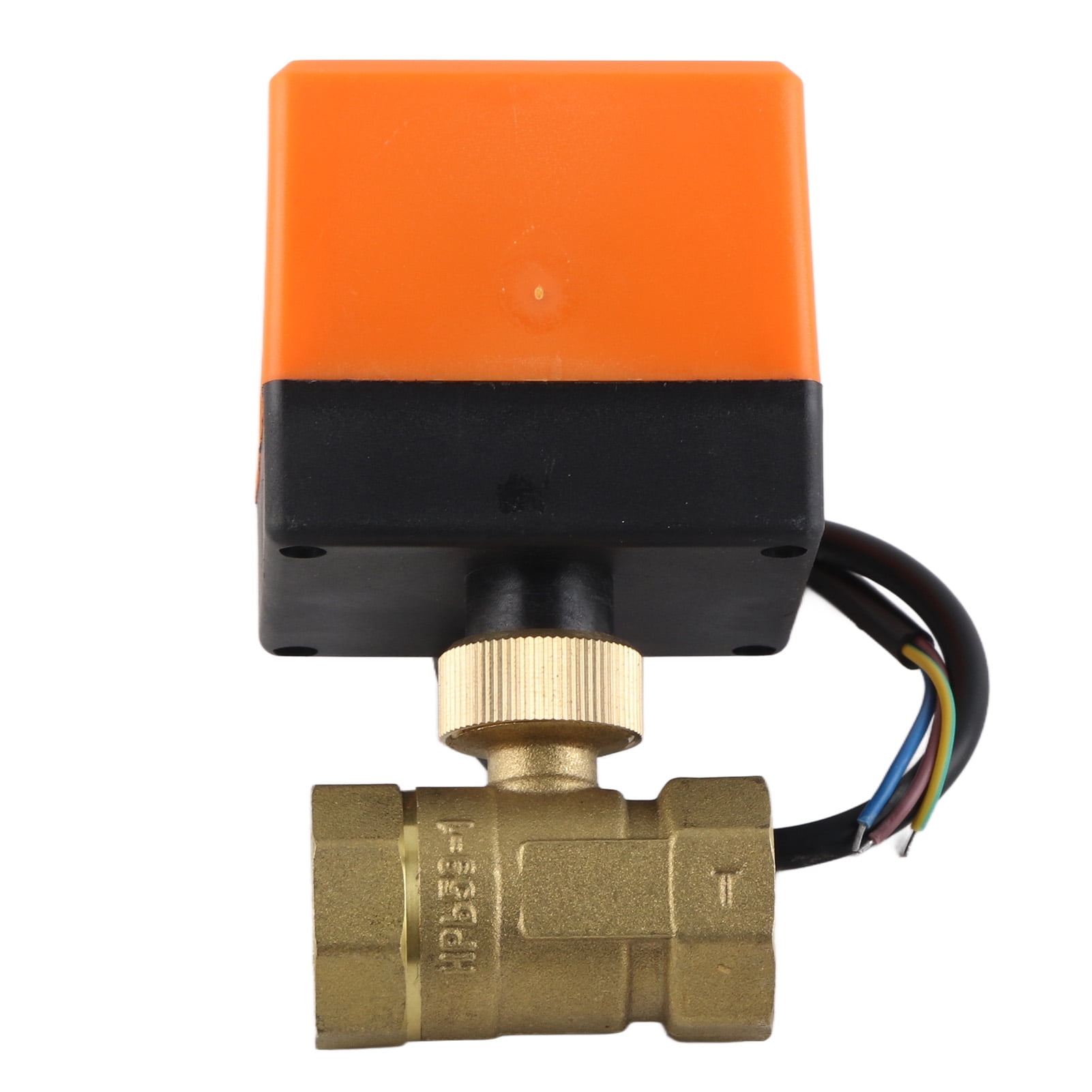 Motorized Ball Valve, DN20 Brass 2 Way Valve for Control with Actuators ...