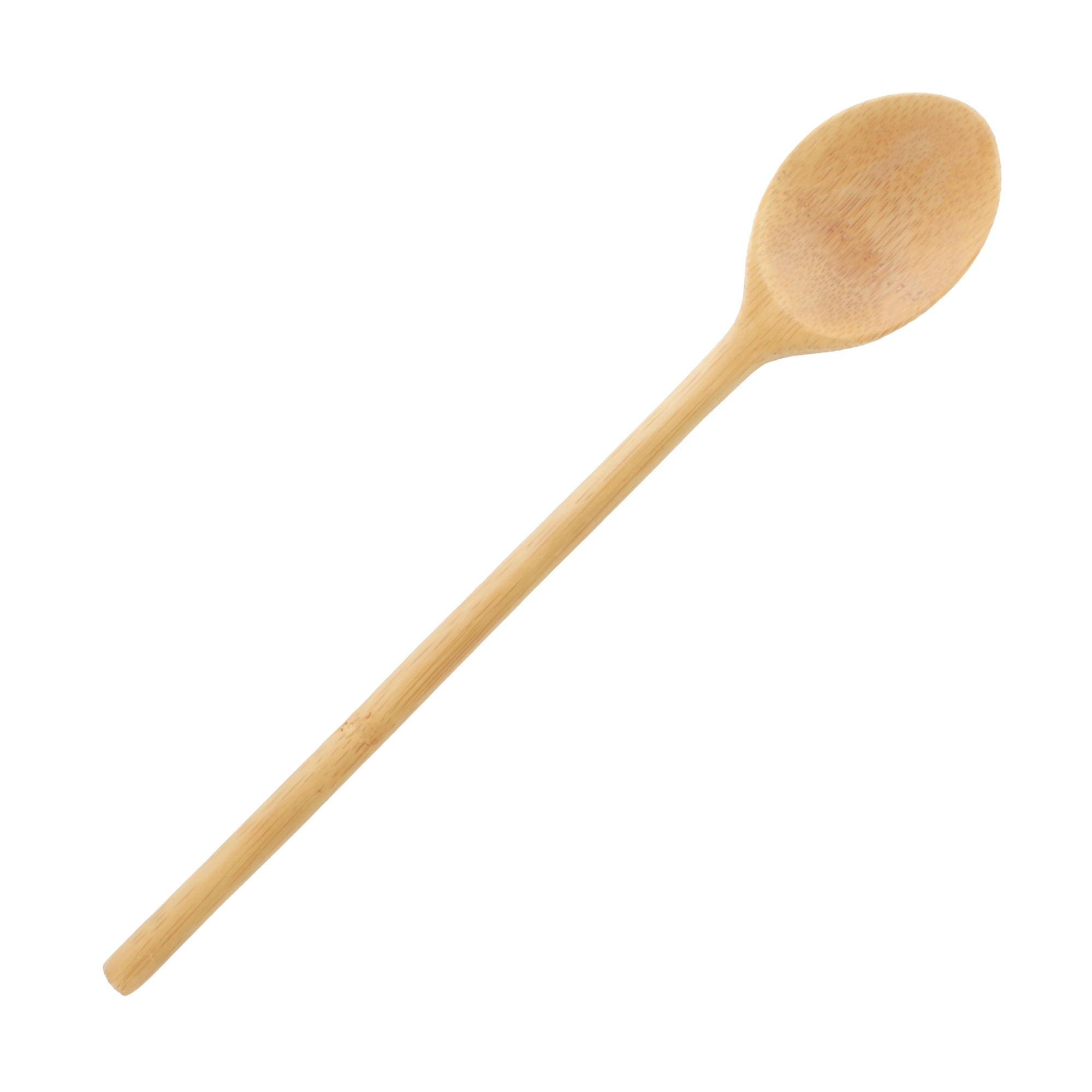 Bamboo Serving/Cooking Utensils - Round Handled Spoon - Medium - 5pcs ...