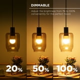 Merkury Smart LED Bulb - 9W (60W Eqv) RGBW Dimmable A19 Light, E26 Base ...