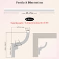 8 Pack 45.67 Inch Ceiling Crown Molding Trim with LED Duct Kit (Total ...