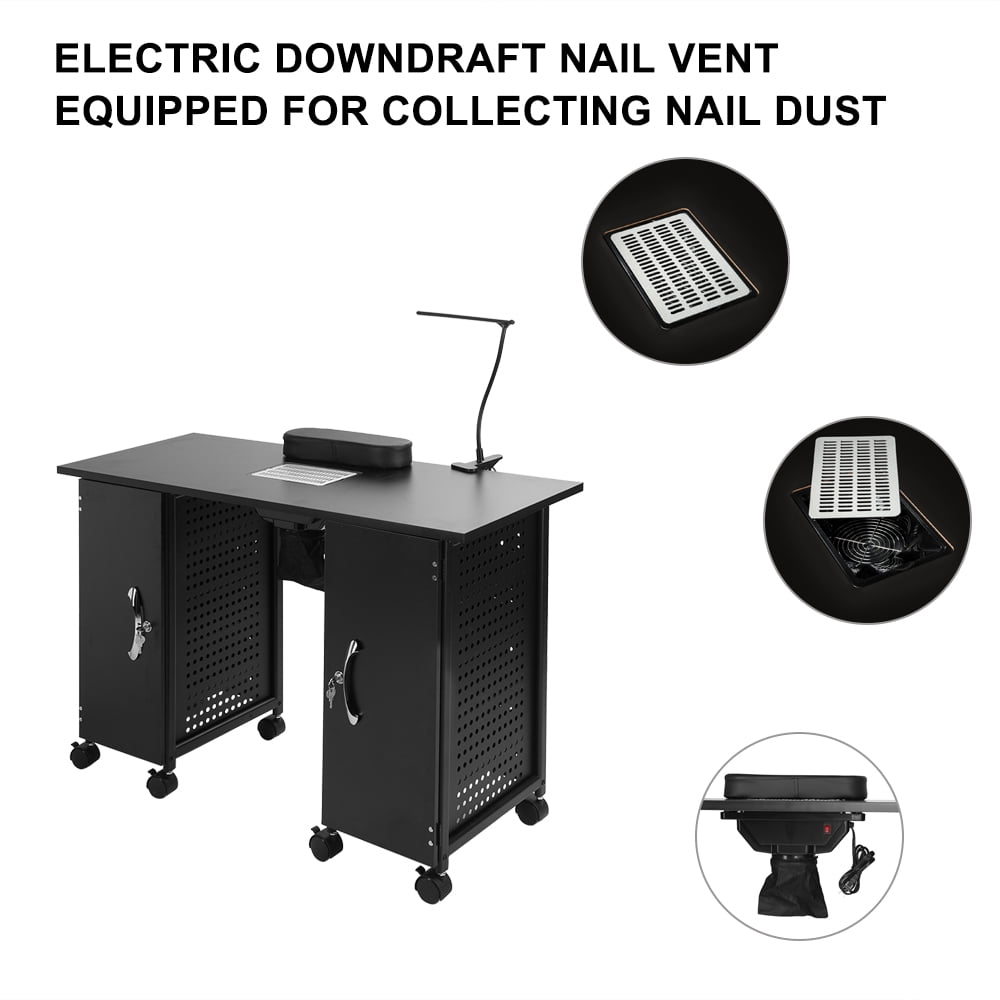 Buy OmySalon Manicure Table Nail Desk Iron Frame, Beauty Spa Salon ...
