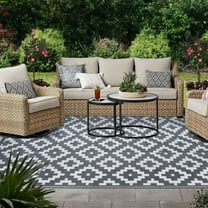 SIXHOME 8x10 Feet Waterproof Outdoor Rug with Led Light Strips ...