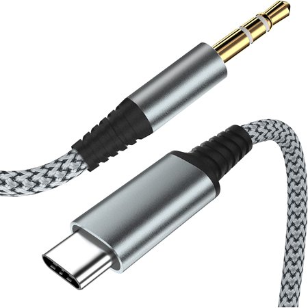 USB C to Aux Cable, 6.6FT USB C to 3.5mm Audio Cable DAC Stereo Type C ...