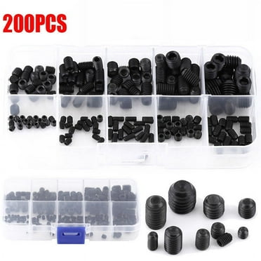 220pcs Allen Head Socket Hex Grub Screw Set Assortment Kit with ...