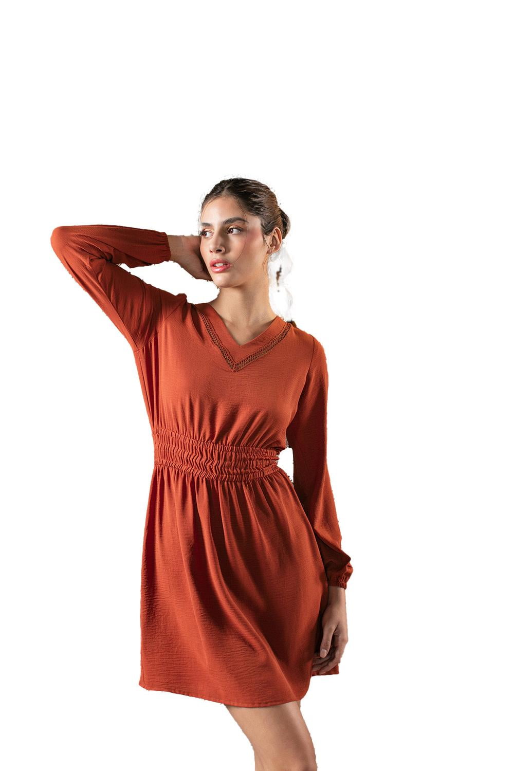 Vestido Arlene André Badi Naranja Extra Chica | Bodega Aurrera en línea