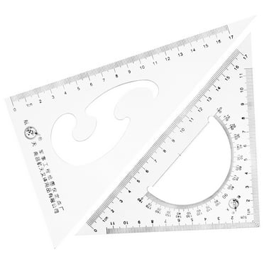 Mr. Pen Geometry Set, 4 Pack - Metal Protractor, Aluminum Ruler, Set ...