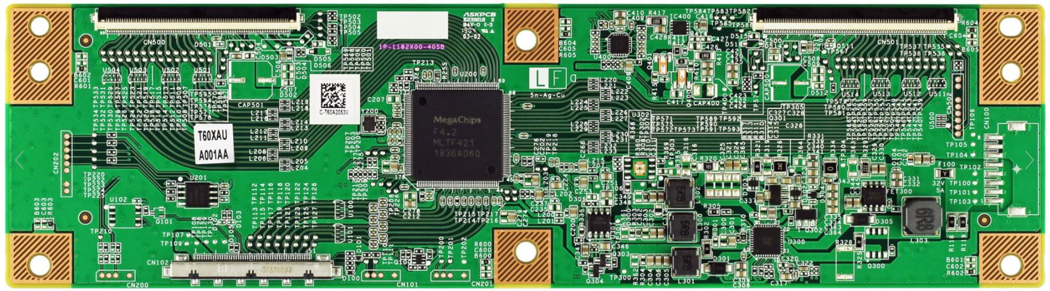 T-Con Board 1P-1182X00-405B T60XAUA001AA for Vizio V605-G3 LFTRYRKV ...