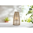 15 Inch Rustic Decorative Solar Rattan Lantern - Walmart.com