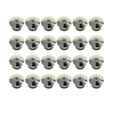 24 Pieces Metal Pin Backs Locking Pin Keepers for Lapel Pins Uniform ...