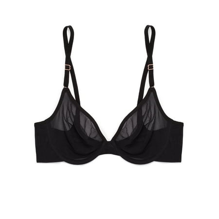 Smart & Sexy - Smart & Sexy Women's Sheer Mesh Demi Underwire Bra ...